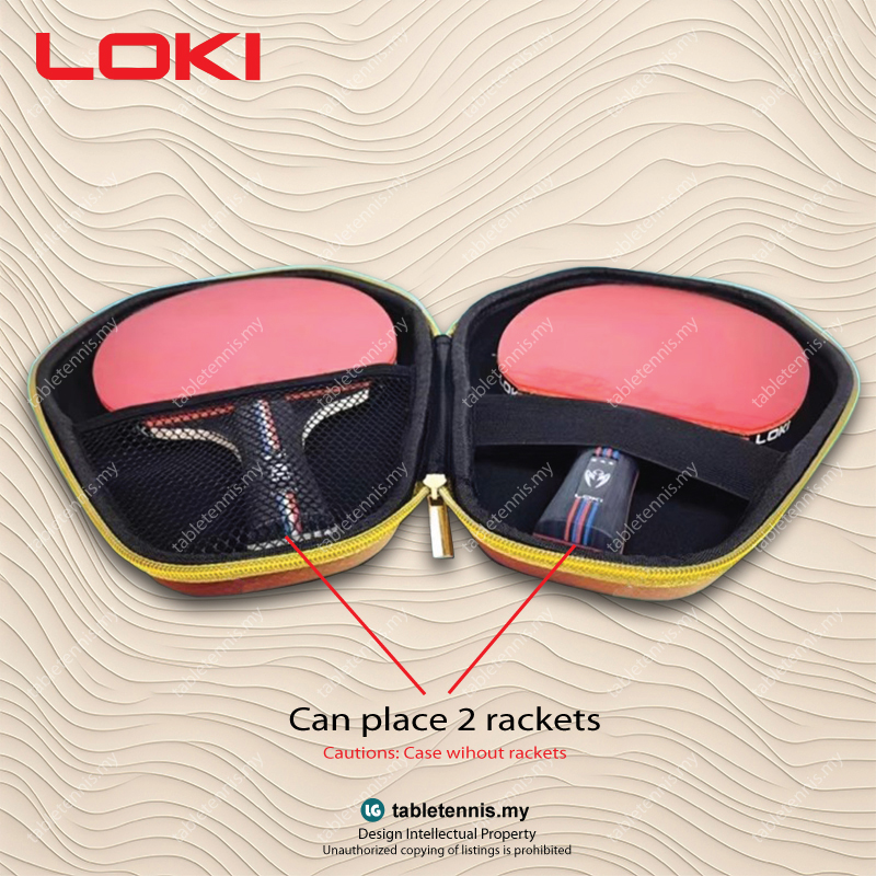 Loki Table Tennis Racket Case Gourd Shape Hard Casing Ping Pong Blade ...