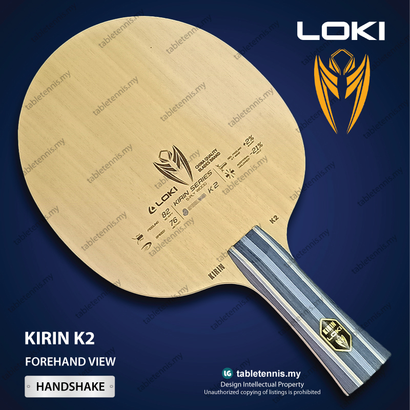 Loki Kirin K2 All Wood Table Tennis Blade Paddle Bat Raket Ping Pong ...