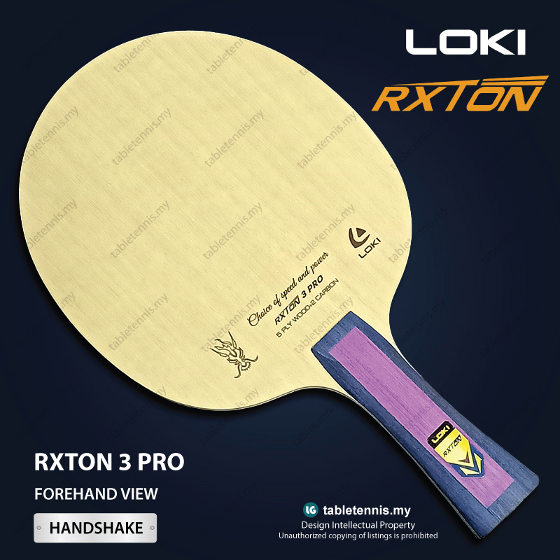 Loki Rxton 3 Pro Composite Carbon Table Tennis Blade Paddle Bat Raket ...