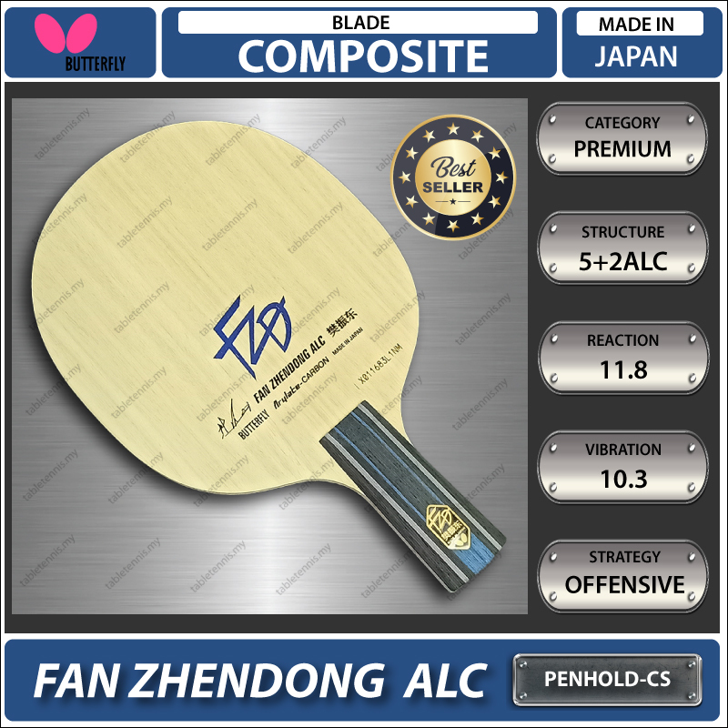 Butterfly Fan Zhendong ALC FZD Table Tennis Carbon Blade Bat Paddle ...