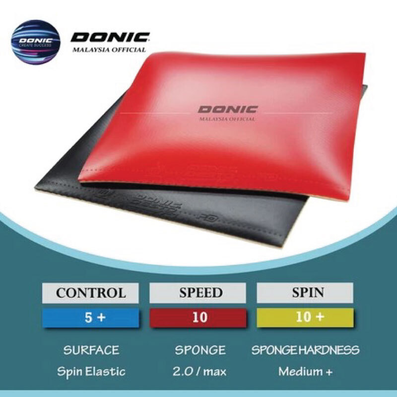 Donic Desto F1 Spin Elastic Table Tennis Rubber Getah Ping Pong Made In ...