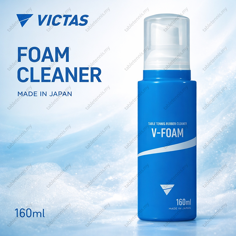 Victas V-Foam Authentic Table Tennis Rubber Cleaner Foam Type 160ml ...