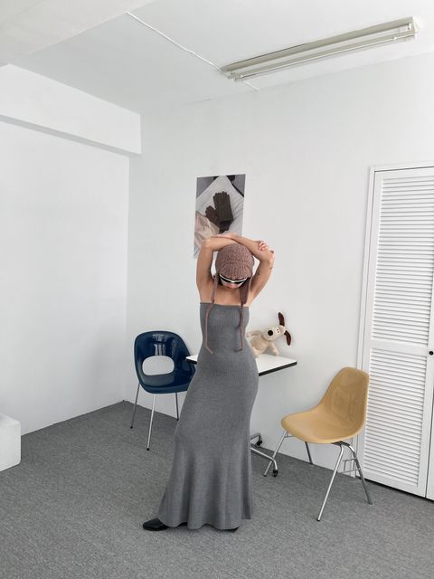 極長平口針織長洋 罩衫套裝 – Lithe Studio