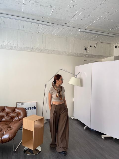 大推* 打摺西裝落地寬褲 – Lithe Studio