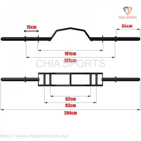 Olympic Cambered Parallel Press Bar Row Camber Bench Bars Explosive ...