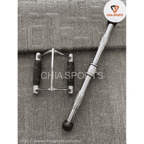 FT07 Revolving Cable Bar Straight (50cm) Solid Straight lat Pulldown ...