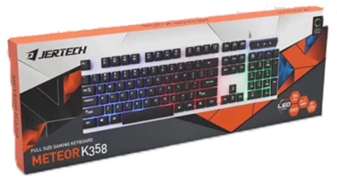 JERTECH USB RGB Backlit Keyboard (White) – E World Plus