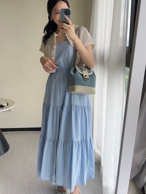 舒涼顯瘦 吊帶亞麻洋裝 DS2406 – THIRTY WONDER