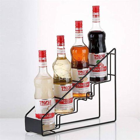 Syrup Display Rack | Bottle Wire Display Rack Monin Syrup Rack Coffee ...