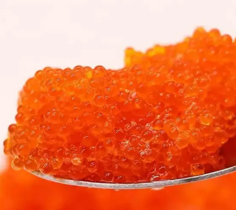 HALAL FROZEN EBIKO ORANGE 500G (Seasoned Fish Roe) Halal Ebiko Orange ...