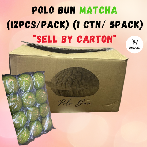 POLO BUN ORIGINAL/ MATCHA FLAVOUR (12PCS/PACK) (1 CTN/ 5 PACK) *SELL BY ...