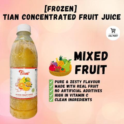 [FROZEN] TIAN CONCENTRATED FRUIT JUICE HALAL JUICE BASE FOR BUBBLE TEA ...