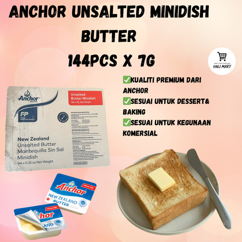 ANCHOR MINIDISH BUTTER 7G (SALTED / UNSALTED) – HNJ FOOD SUPPLY SDN BHD