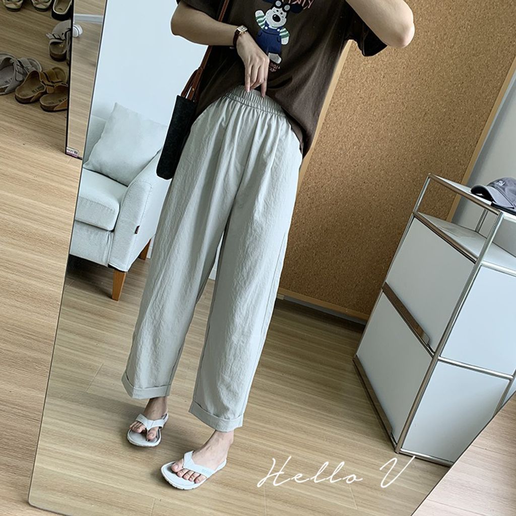 韓國款 超好穿薄款速乾質感休閒褲*卡其藍深灰*【Y0825-12】 – HELLO V