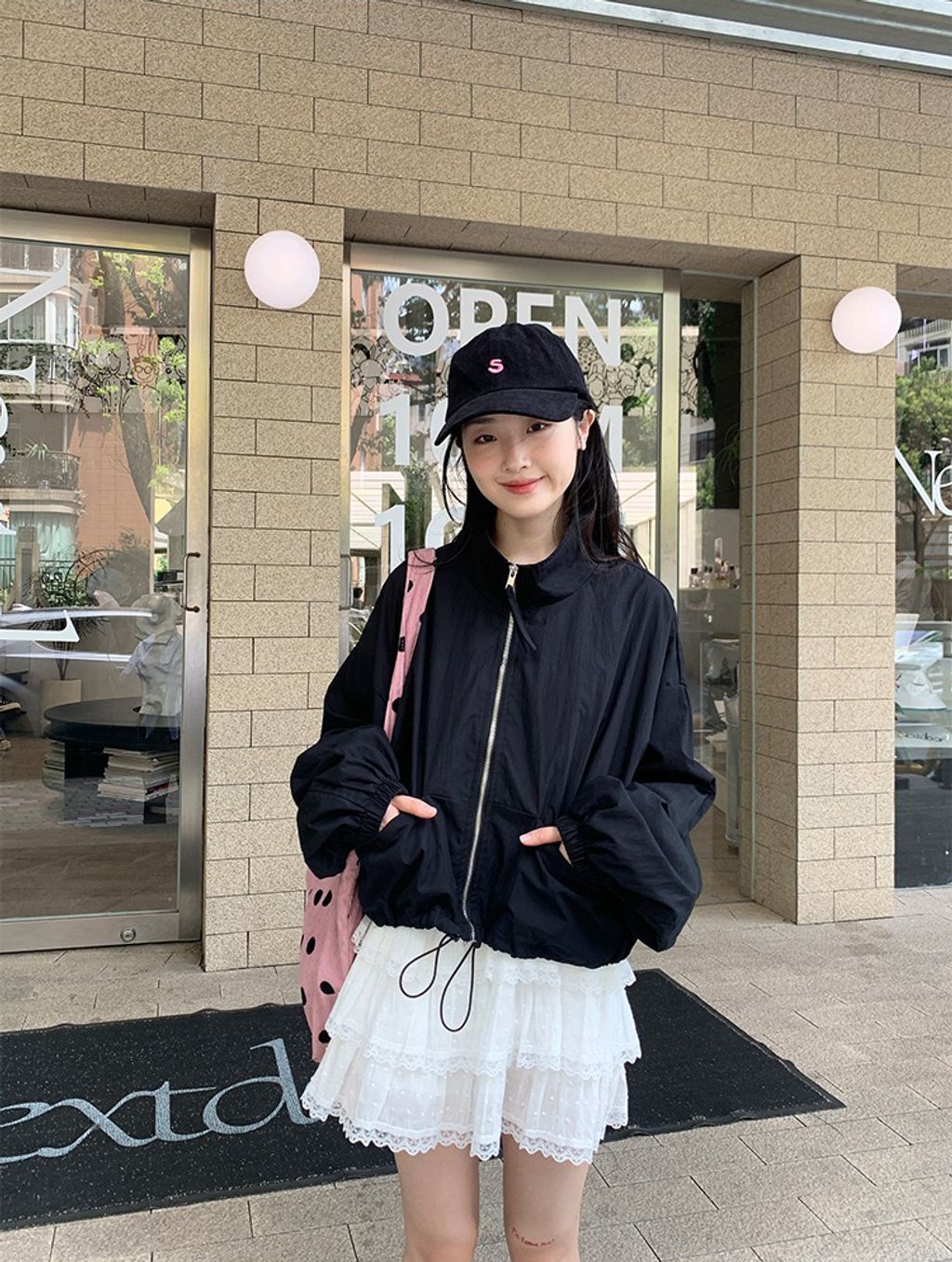 韓國款 簡單清新風格抽繩風衣外套*黑淺卡其*【Y0825-41】 – HELLO V