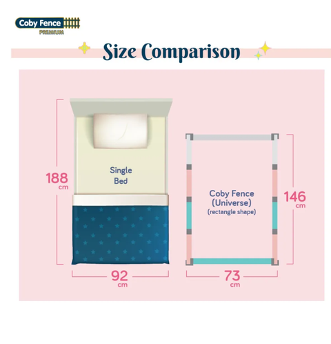 COBY PREMIUM FOLDING FENCE 8+2 - UNIVERSE – The Do Good Baby Company