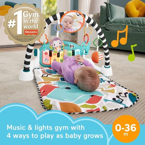 FISHER PRICE GLOW AND GROW KICK & PLAY PIANO GYM – The Do Good Baby Company