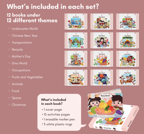 PURE DAYS BUSY BOOKS (FULL SET) – The Do Good Baby Company