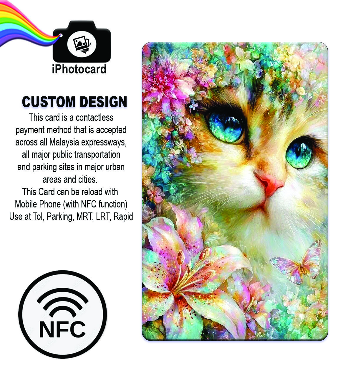 Printing Service Touch N Go Card /Membership Card/ Cat Art Design NFC ...
