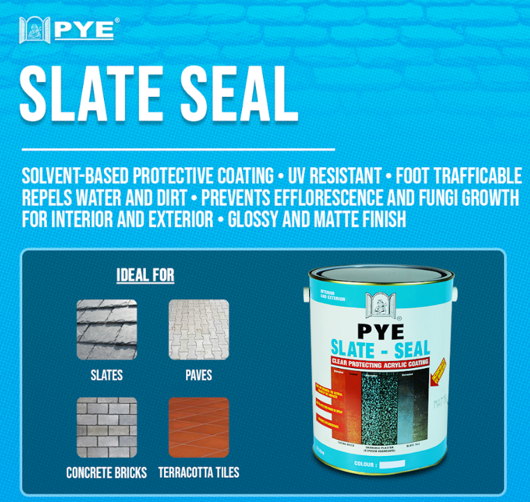 PYE Slate Seal Acrylic Coating – GIDCI HARDWARE SHOP