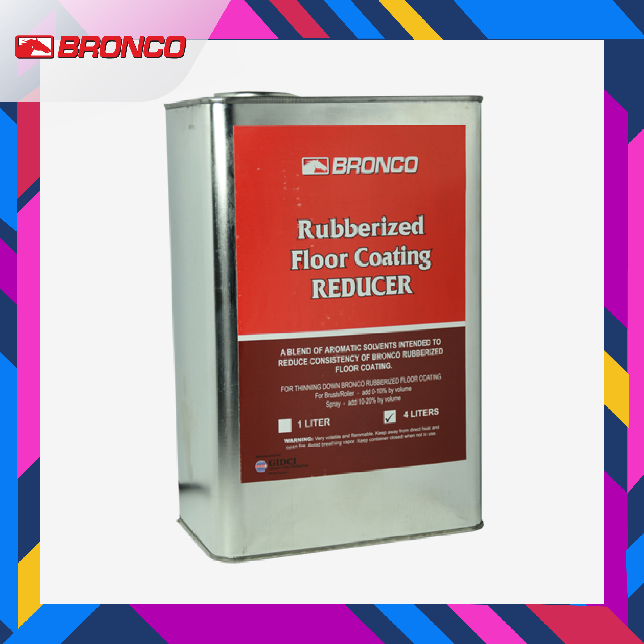 Bronco Rubberized Floor Coating Reducer – GIDCI HARDWARE SHOP