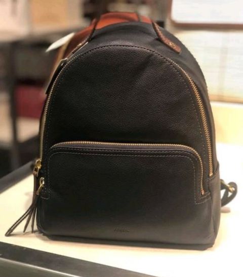 (預購）Fossil Felicity Backpack 真皮簡約後背包 – RedCherry美國代購