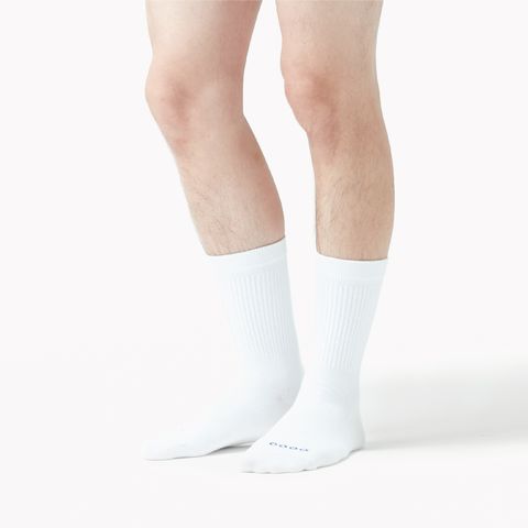 Goodday | White | Basic Crew Socks – GOODPAIRSOCKS