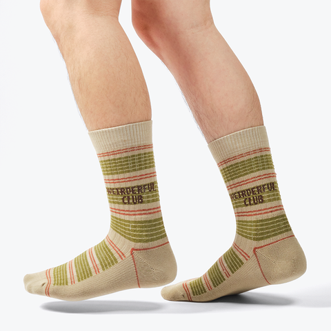 WAWW WEIRD ME | Anxious Desert | Embroidery Crew Socks – GOODPAIRSOCKS