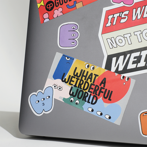 WAWW STICKER | What A Weirderful World – GOODPAIRSOCKS