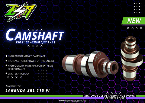 CAMSHAFT ESR MOTOR LAGENDA SRL 115 FI – ESR Motor