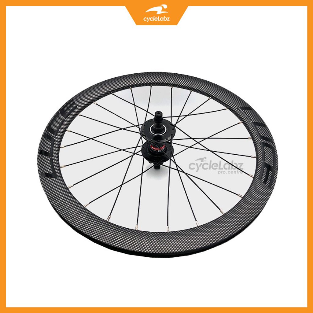 LUCE Alloy Wheelset 20" 451 with NOVATEC Hub - Carbon Look – Cyclelabz ...