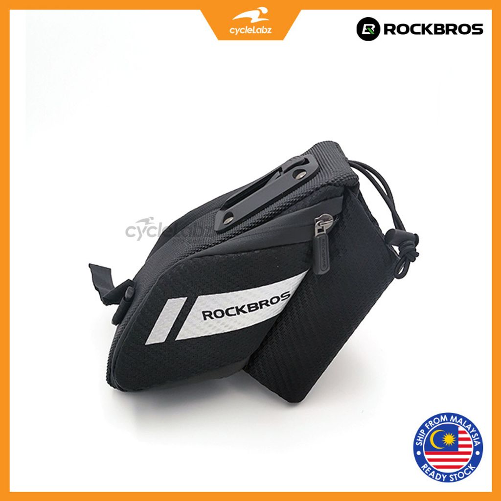 ROCKBROS 1.5L Bicycle Saddle Bag with Water Bottle Pocket Bike Bag Accessories for Road Bike MTB ...