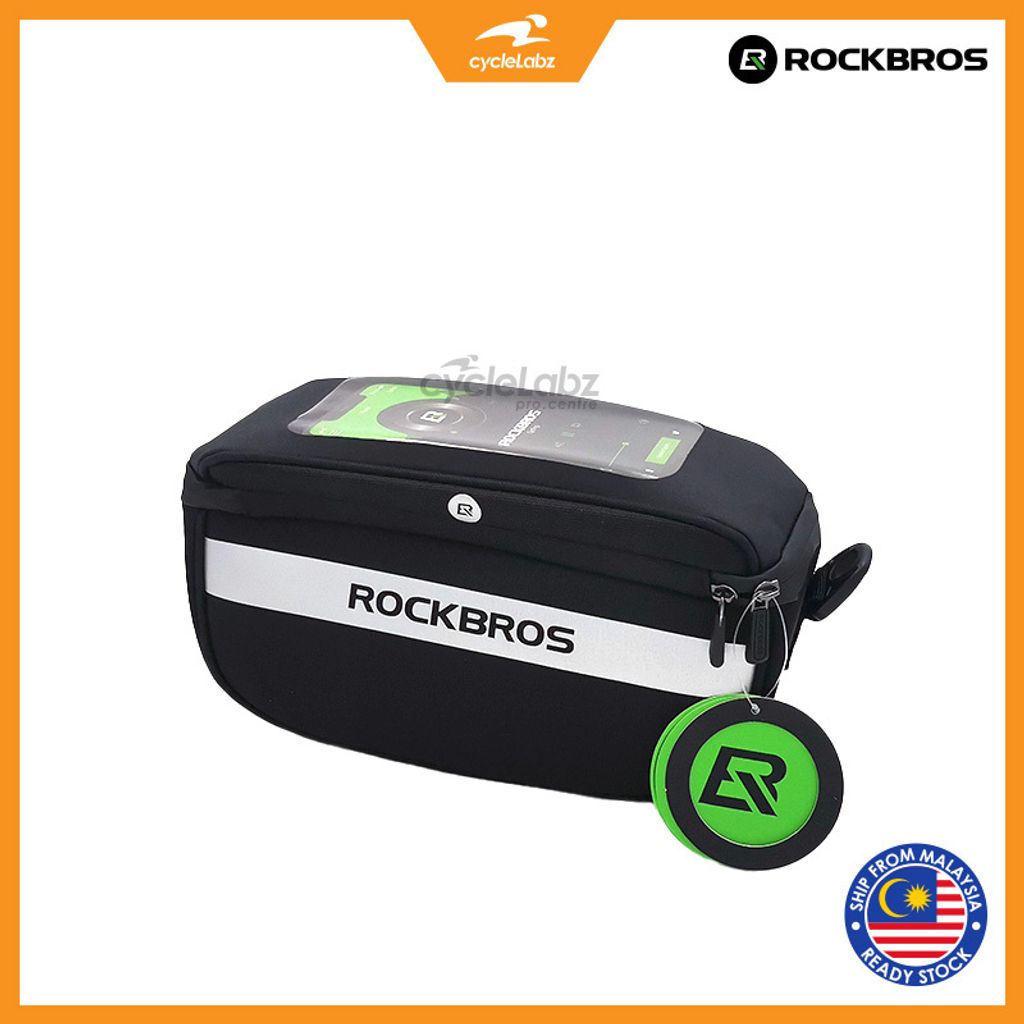ROCKBROS Handlebar Bag Front Bike Basket Bag Bicycle Touch Screen Phone ...
