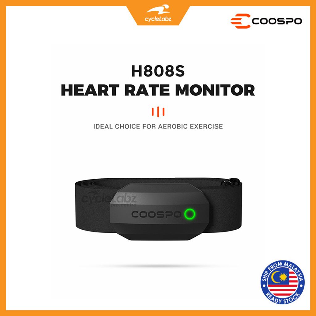 CooSpo H808S Chest Heart Rate Sensor Monitor Strap Bluetooth 4.0 ANT+ ...