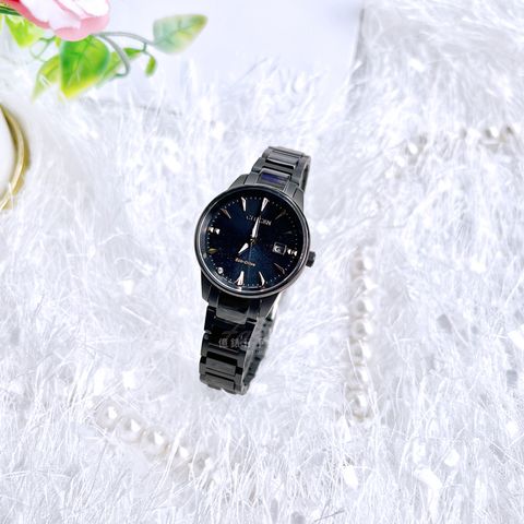 CITIZEN 星辰 Eco-Drive 系列 光動能銀河黑金限定版女錶 EW2595-81E 公司貨 情人節推薦 – 億錶行手錶專賣店