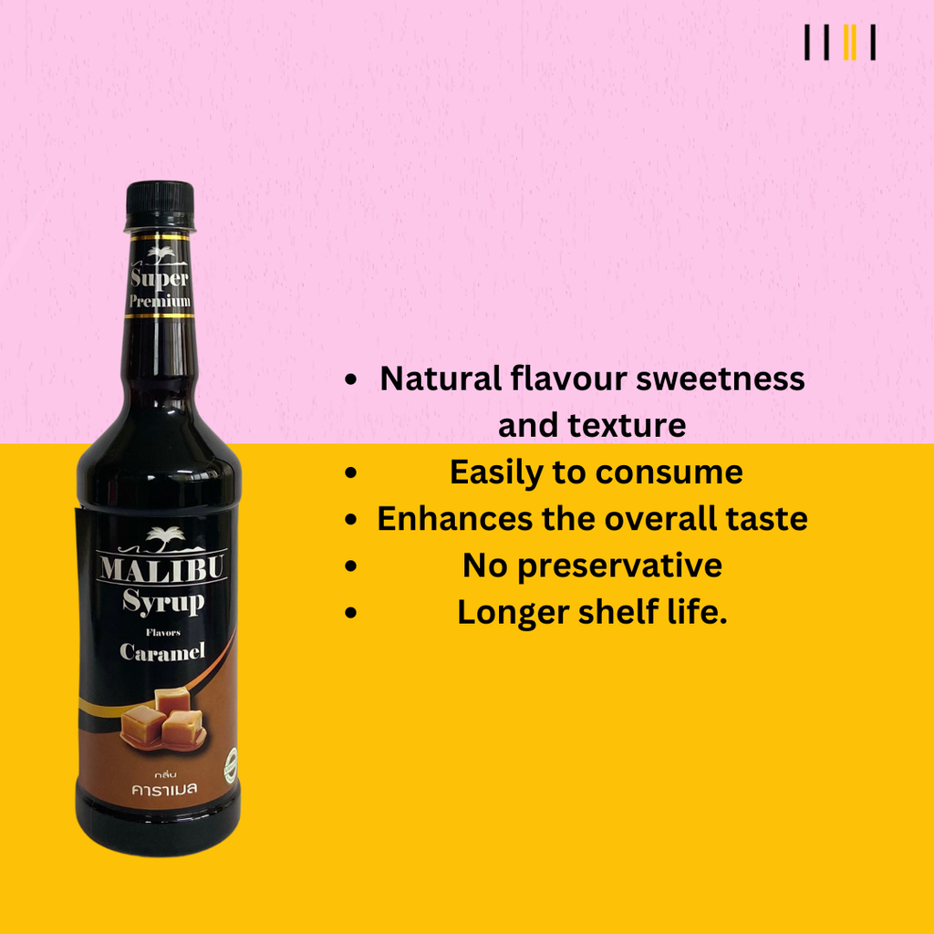 MALIBU SYRUP - CARAMEL – Yello Coffee Solution