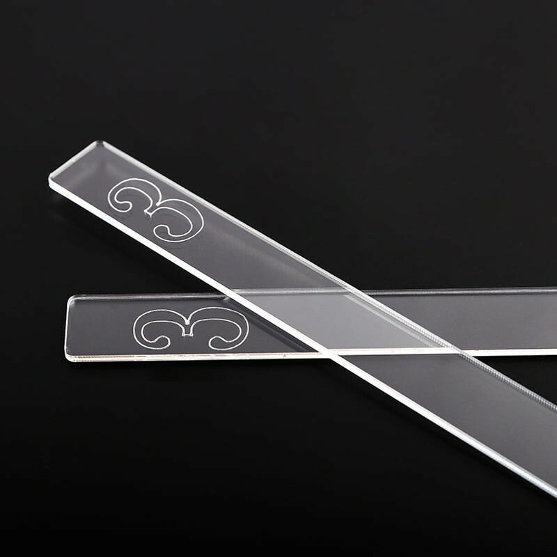 Acrylic Biscuit Cookie Thickness Balance Ruler Baking Tools Alatan Kek ...