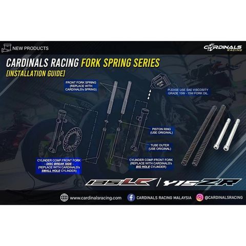 Cardinals Racing Fork Spring Kit – Takong Racing (Parts & Accessories)