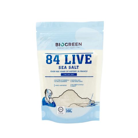 BioGreen 84 Live Sea Salt 活海盐 (200g) – Aenon Health Store