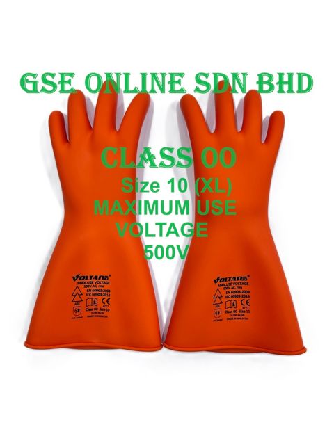 Electrical Insulating Rubber Gloves, IEC60903:2014 Class 00, Withstands ...