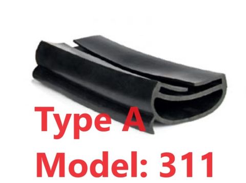 Ozone Resistant EPDM Rubber Roller Shutter Bottom Door Seal, T-Bar Clip ...