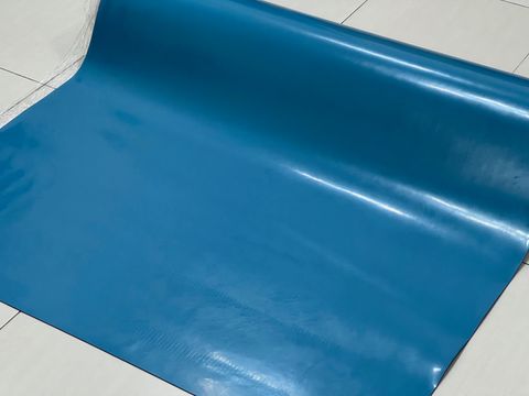 RoHS-1, ESD Mat/Anti-Static Blue Table Mat, Glossy/Shining, 2mm x 1m ...