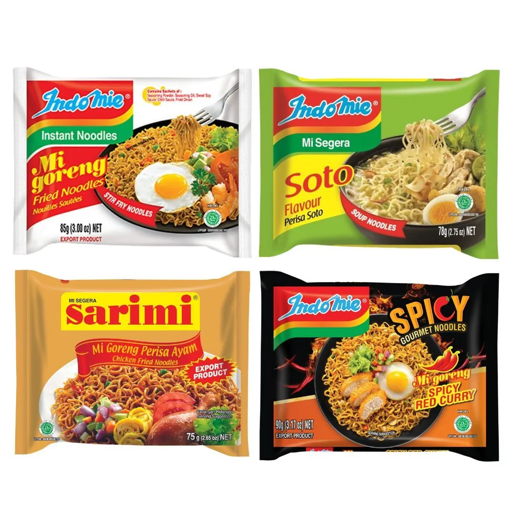 Indomie GSS, Soto, Sarimi & Red Curry (loose 40 pkts) – 173