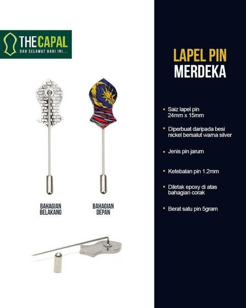 LAPEL PIN MERDEKA 2020 – The Capal HQ