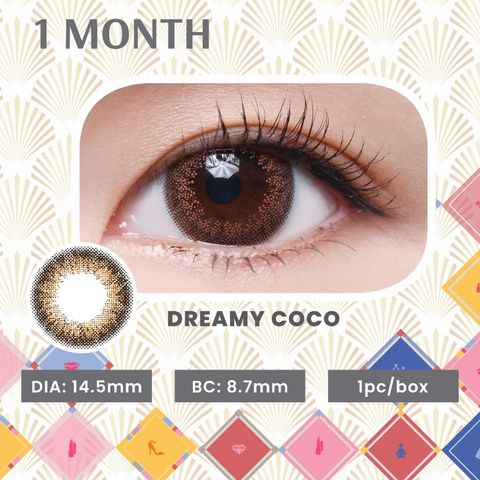 Horien Eye Secret 1 month contact lens (1 pair) - Dreamy Coco – LensCity