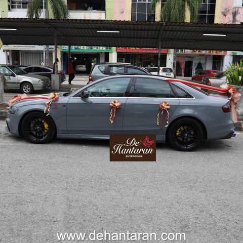 Customizable Gold Maroon Audi A5 Wedding Car Decoration – De Hantaran