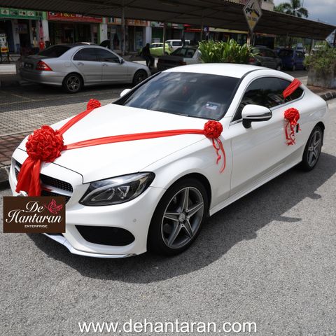 Customizable Red Oriental Mercedes Benz C300 Coupe Wedding Car ...