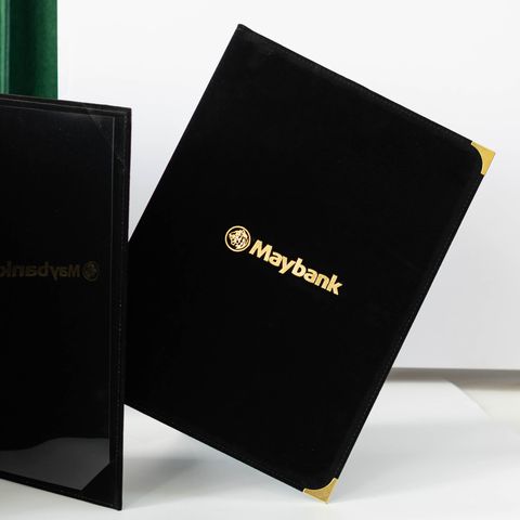 Custom Velvet Certificate Folder – MessengerCo