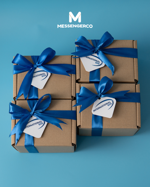 Customized Corporate Gift Set - International SOS – MessengerCo
