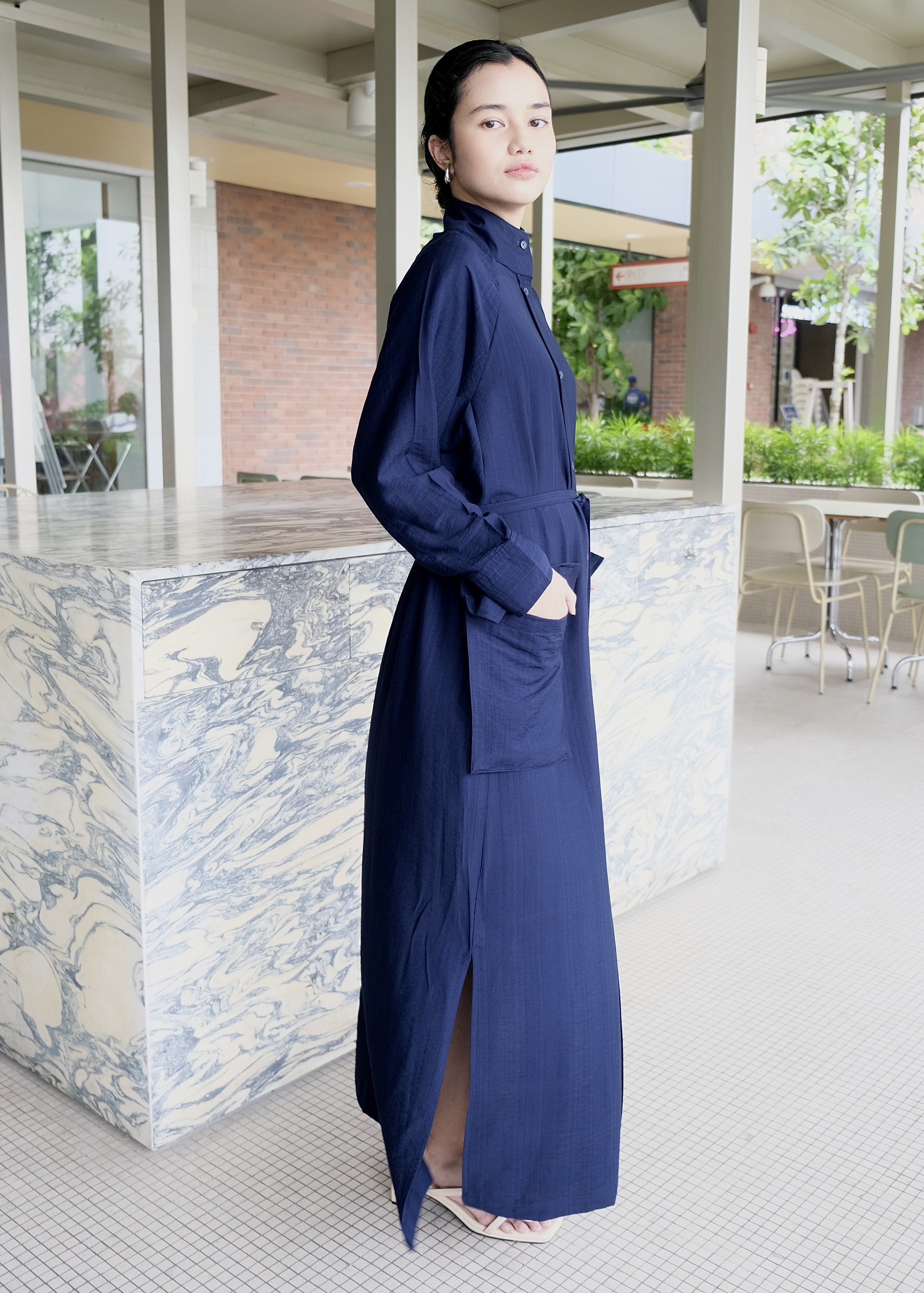 Alice Dress in Navy Blue – Teera Bellesa™